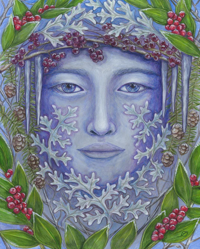 Lady Winter Print – Painted Finch Gallery